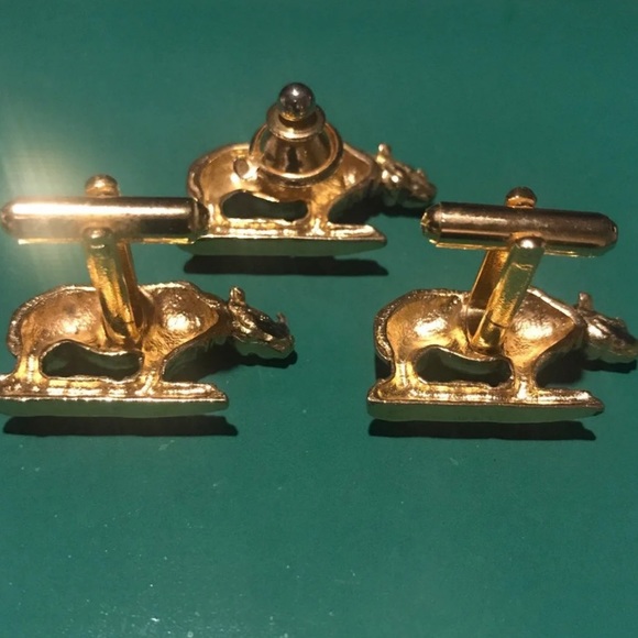 Accessories | Rhino Cufflink Tie Pin Set | Poshmark